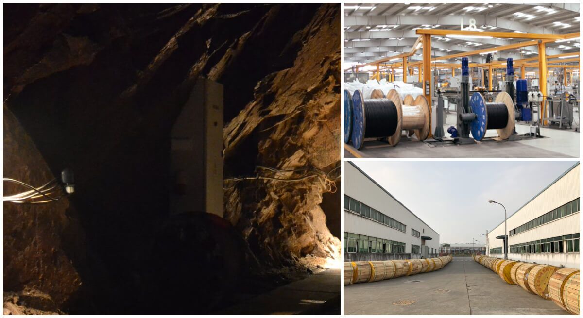 Mining Cable Unitube CST Armored Flame Retardant Fiber Cable