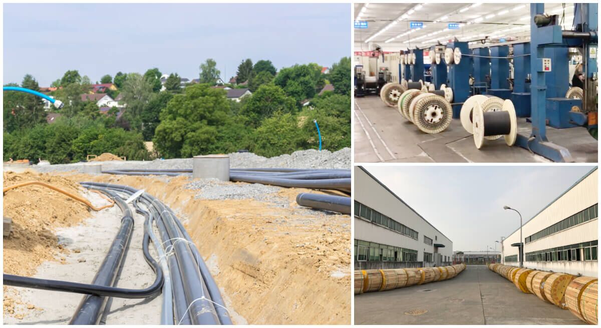 Direct Burial Fiber Optic Cable Stranded Loose Tube Armored Cable