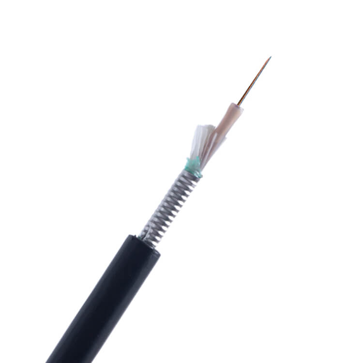 CST Fiber Uni-Tube 12 Strand Armored Fiber Optic Cable - HOC