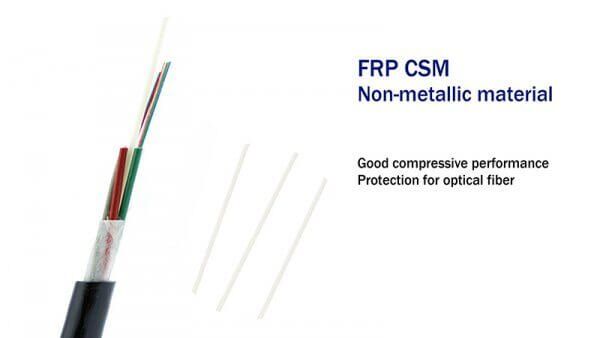 FRP Fiber Optic Cable CSM Materials 3 Advantages
