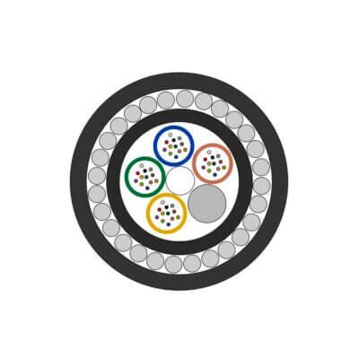 Subsea Fiber Optic Cable 8 Core 24 Core SWA Fiber Cable